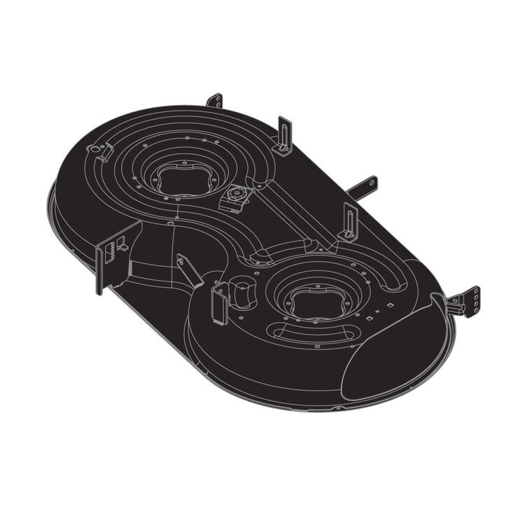 42" Deck Shell (Powder Black) - 983-05184D-0637 | Cub Cadet US