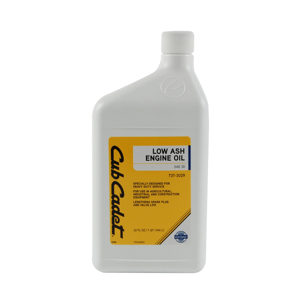SAE 30 Low Ash Engine Oil (32oz) - 737-3029 | Cub Cadet US